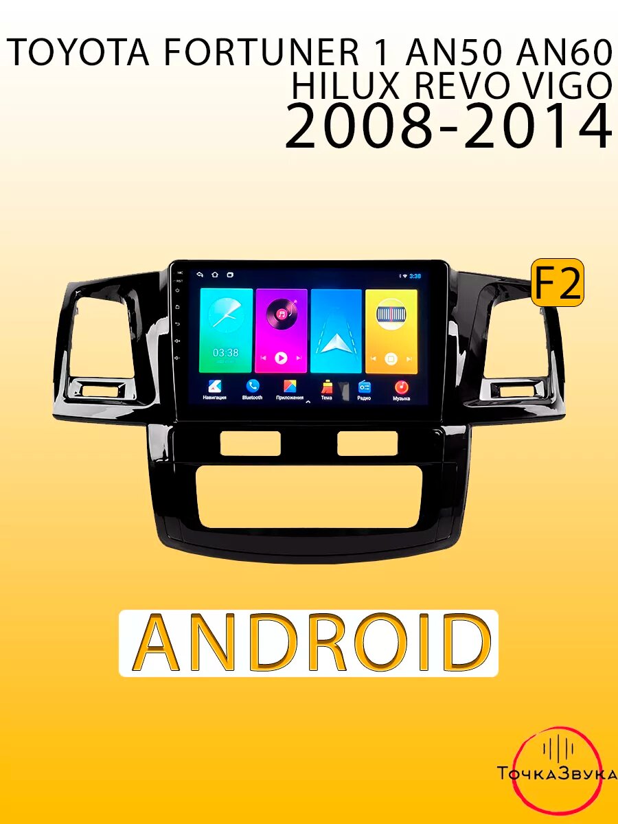 Автомагнитола Toyota Fortuner 1 2008-2014 2/32Gb, Bluetooth, FM/AM, GPS