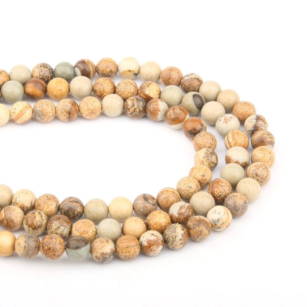 Бусины из натурального камня, индийские бусины из агата, амазонита 6mm 63pcs beads, Picture Stone