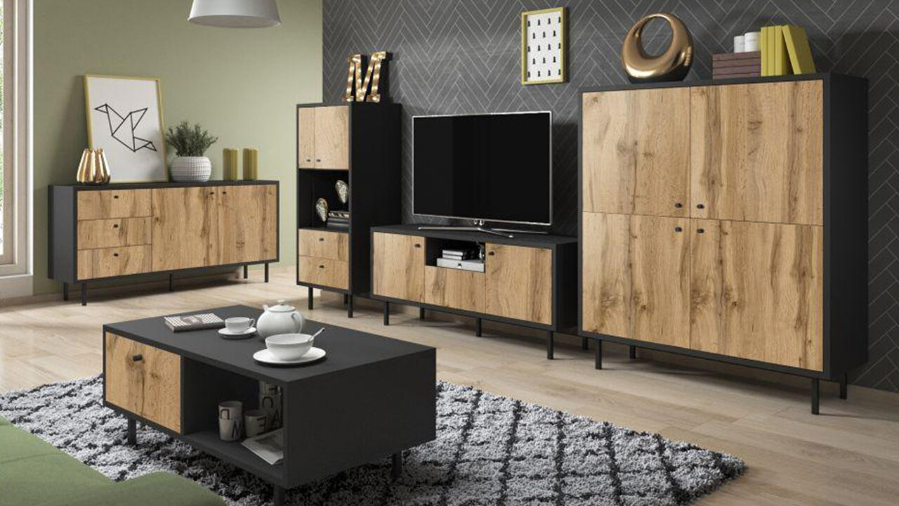 Модульная гостиная Агнес 744.1 (102вк) NEW 481x42x135 см, Дом мебели для вас в наличии