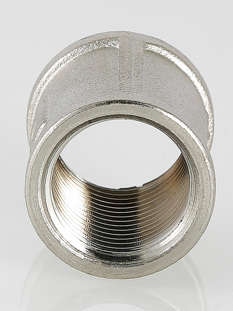 Муфта VALTEC 3/4" латунь никелированная VTr.270. N.0005 — фото 1