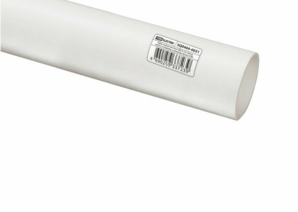 Труба гладкая жесткая ПВХ d16x2 м белая TDM