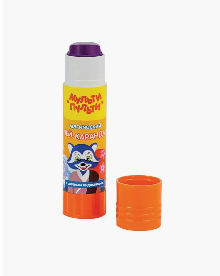 Клей-карандаш Мульти-Пульти "Енот в Японии", 15 г, с цветным индикатором, ПВП