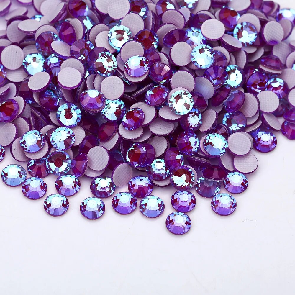 Флуоресцентные стразы VC для декорирования Фиолетовый, SS16-1440pcs, Amethyst AB Neon