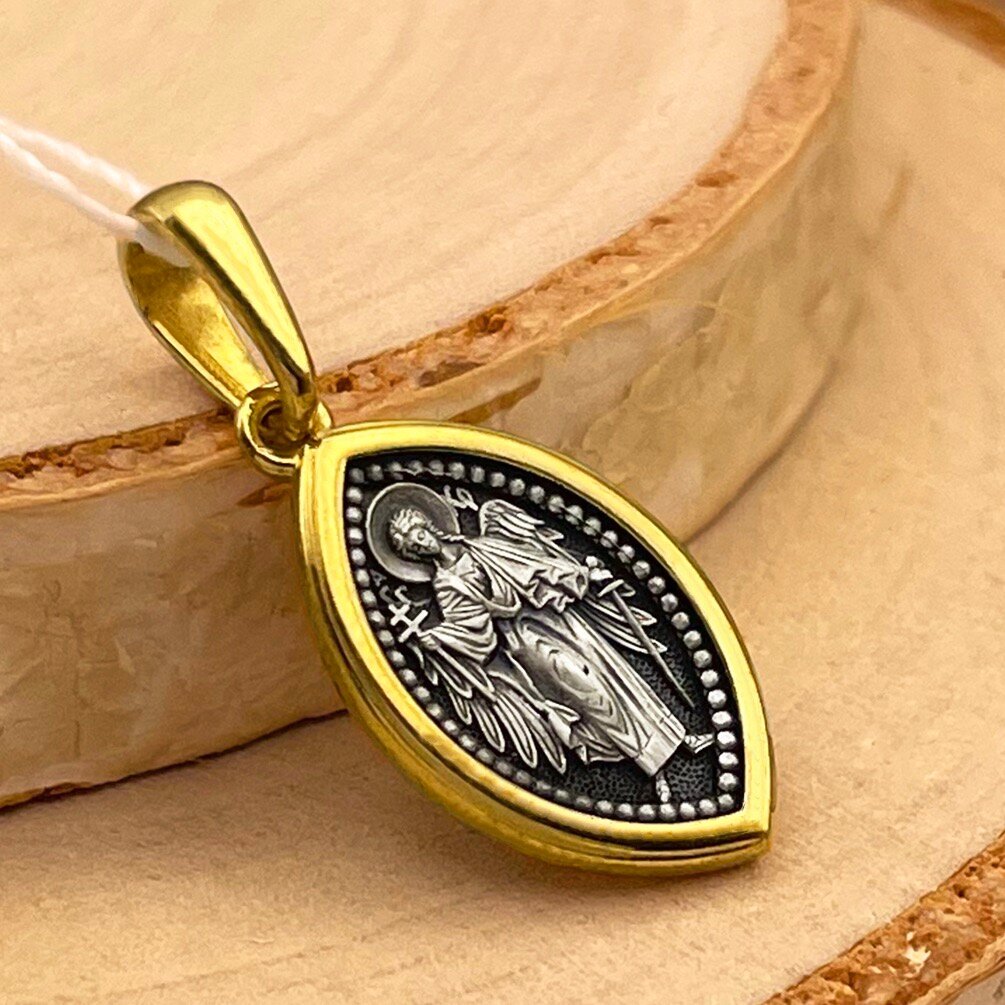 Подвеска, серебро, 925 проба, чернение, золочение, оксидирование