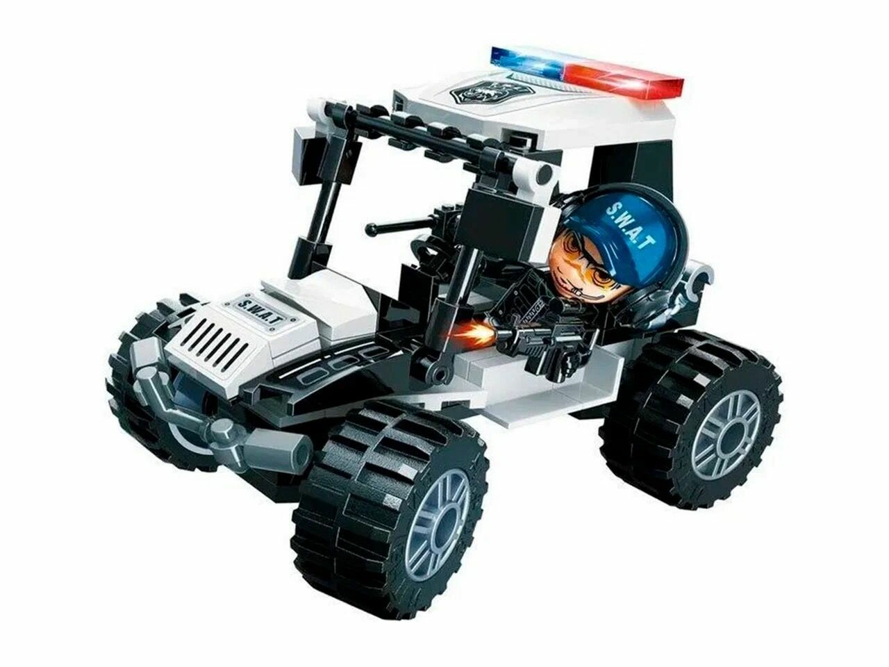 Конструктор Qman Полицейский автомобиль 98 дет 6+ 11011-4