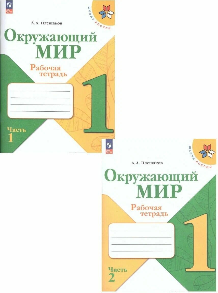 Окружающий мир 1 класс. ФГОС Рабочая тетрадь в 2-х частях /Комплект/