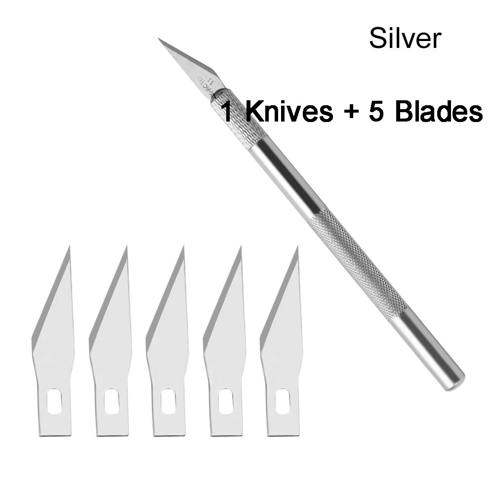 Прецизионный набор для резки Craft Knife-1e Серебряный, silver