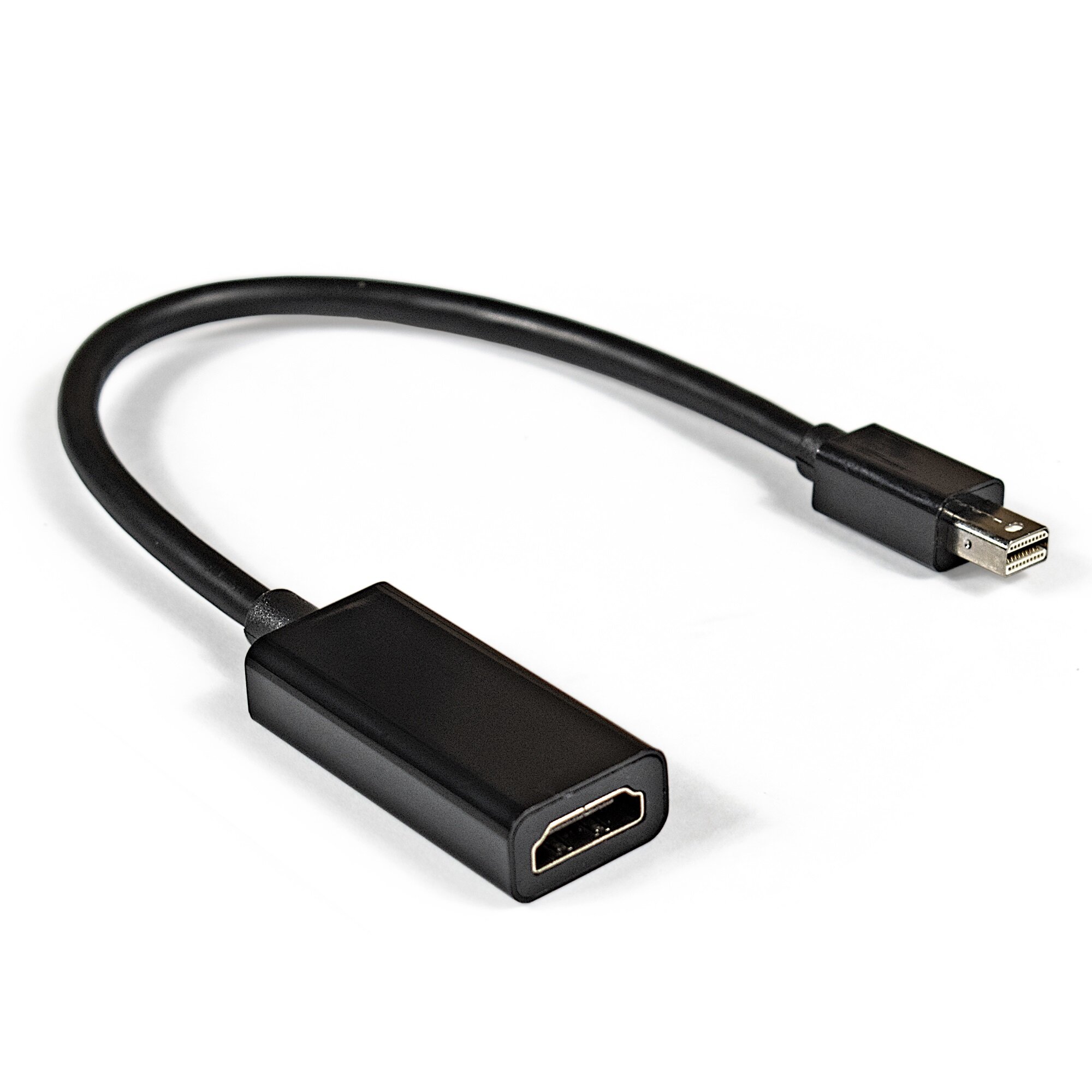 Кабель-переходник miniDisplayPort-HDMI ExeGate EX-mDPM-HDMIF-0.15 (mini20M/19F, 0,15м) EX284922RUS