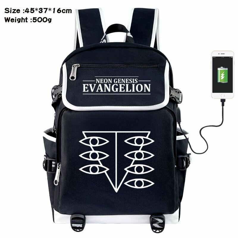 Аниме Рюкзак Евангелиона / Rebuild of Evangelion унисекс Арт подростковый школьный
