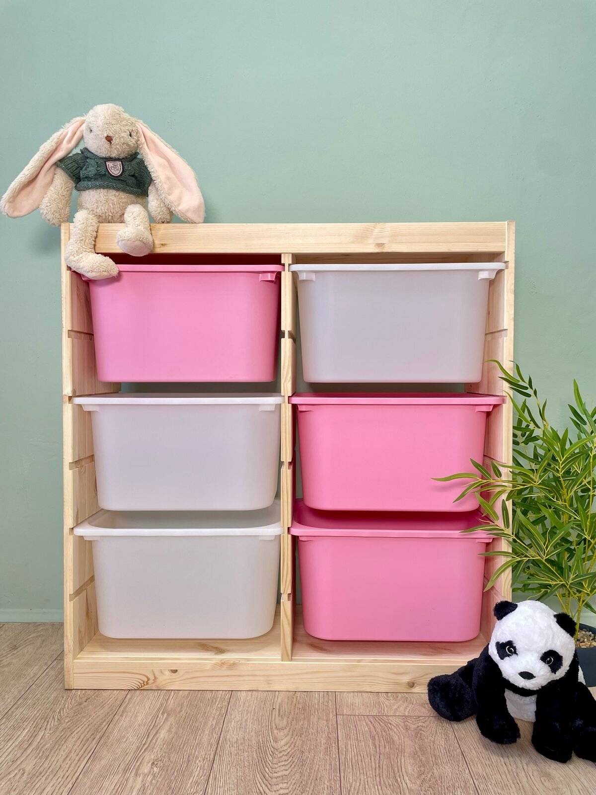 Стеллаж с контейнерами Труфаст двойной вертикальный