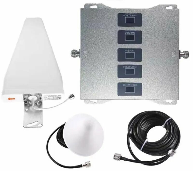 Усилитель сотовой связи 4g B20 800 900 1800 2100 2600 МГц Автомобильный ретранслятор сигнала сотового телефона GSM2G3G4G