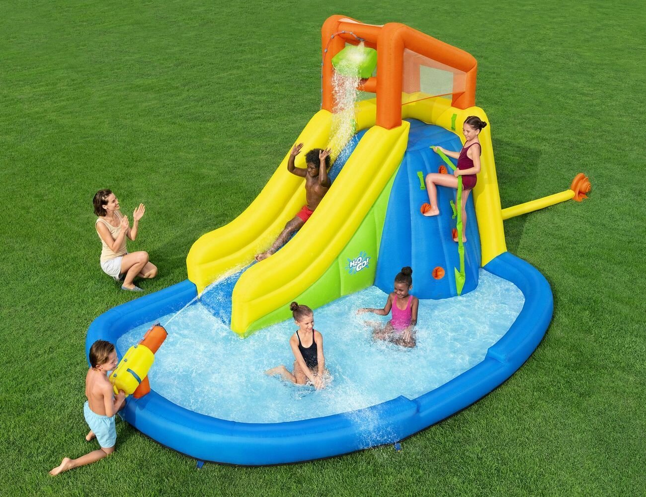 Надувной игровой центр-аквапарк Bestway Mount Splashblast, 435x286x267 см, 53478