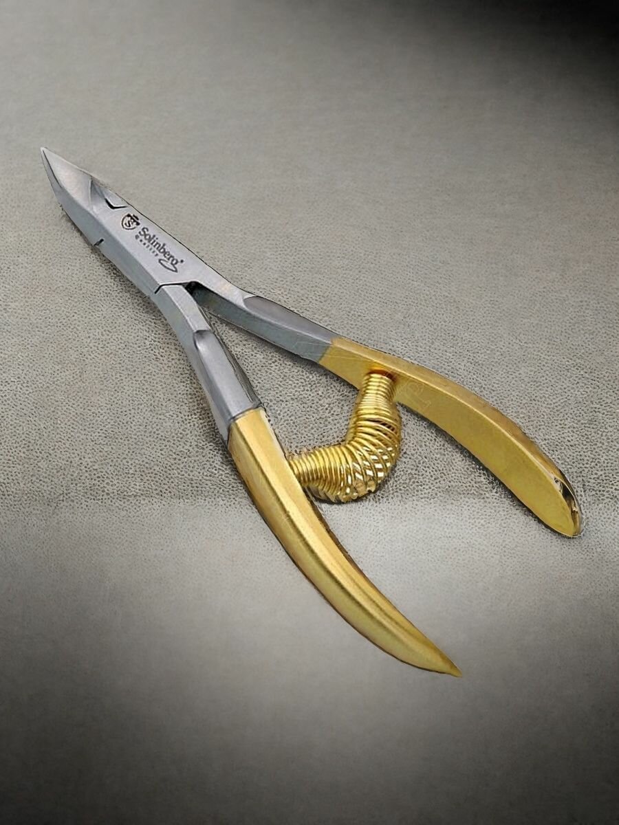 Кусачки для кутикулы Solinberg, ручная заточка, спиральная пружина