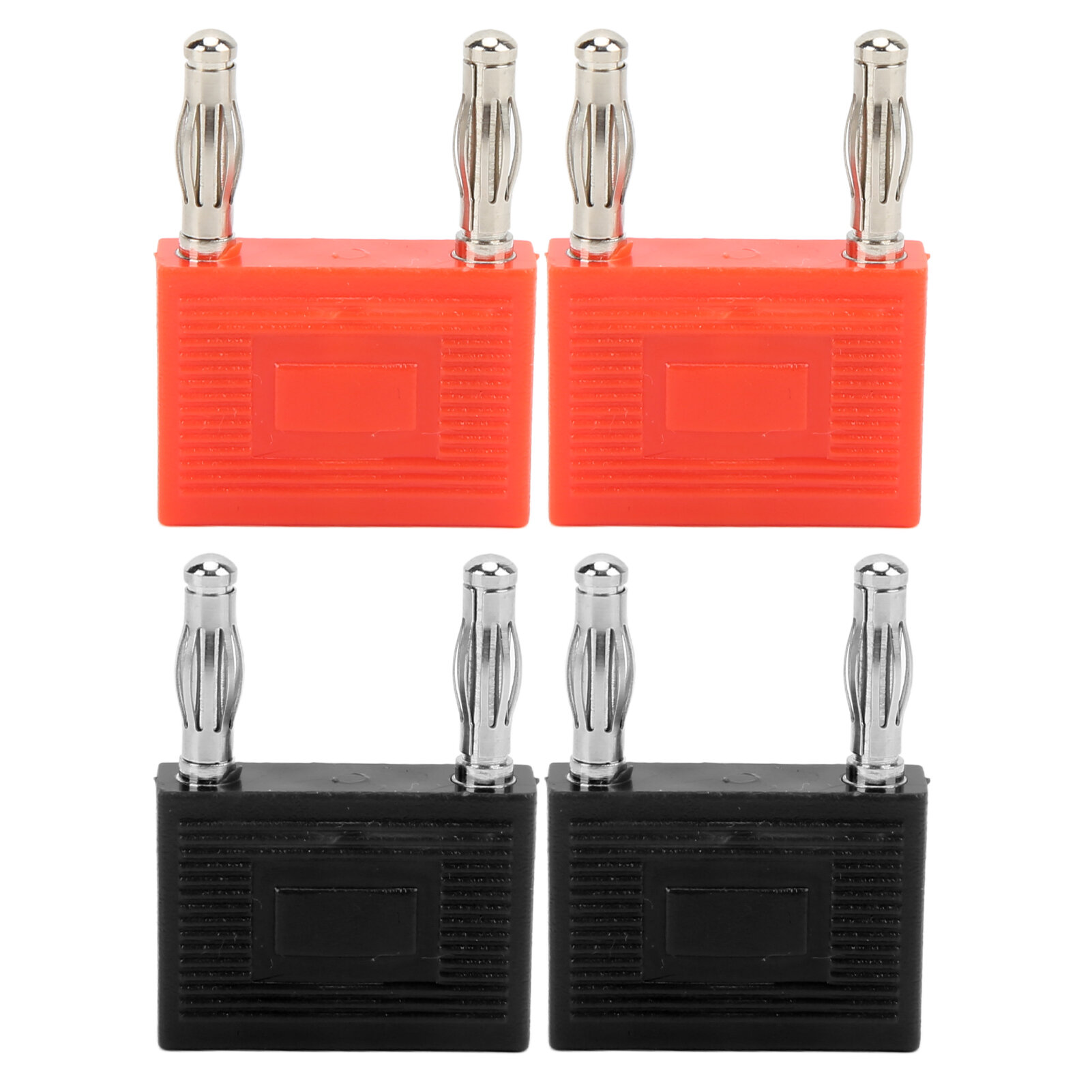 2 комплекта 4 мм двухрядных банановых разъемов, термостойкие медные, для акустических проводов
