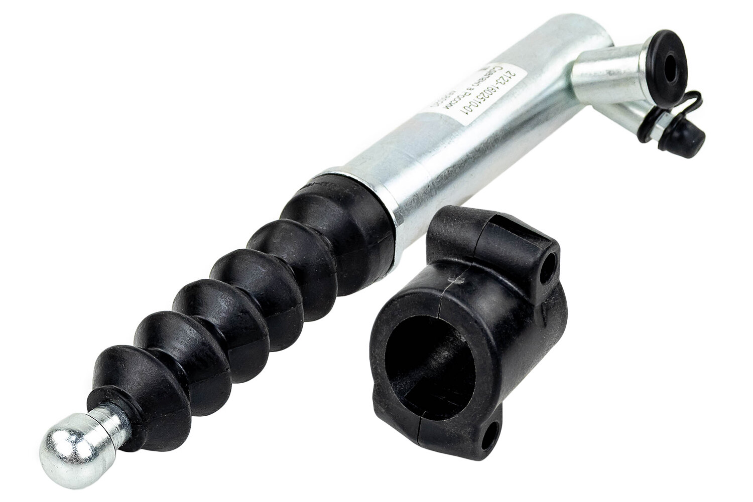 Оригинальный цилиндр привода сцепления (рабочий) с модернизированным пластиковым кронштейном для Лада 4х4 2009-2015 г. в, Нива Тревел, Шевроле Нива