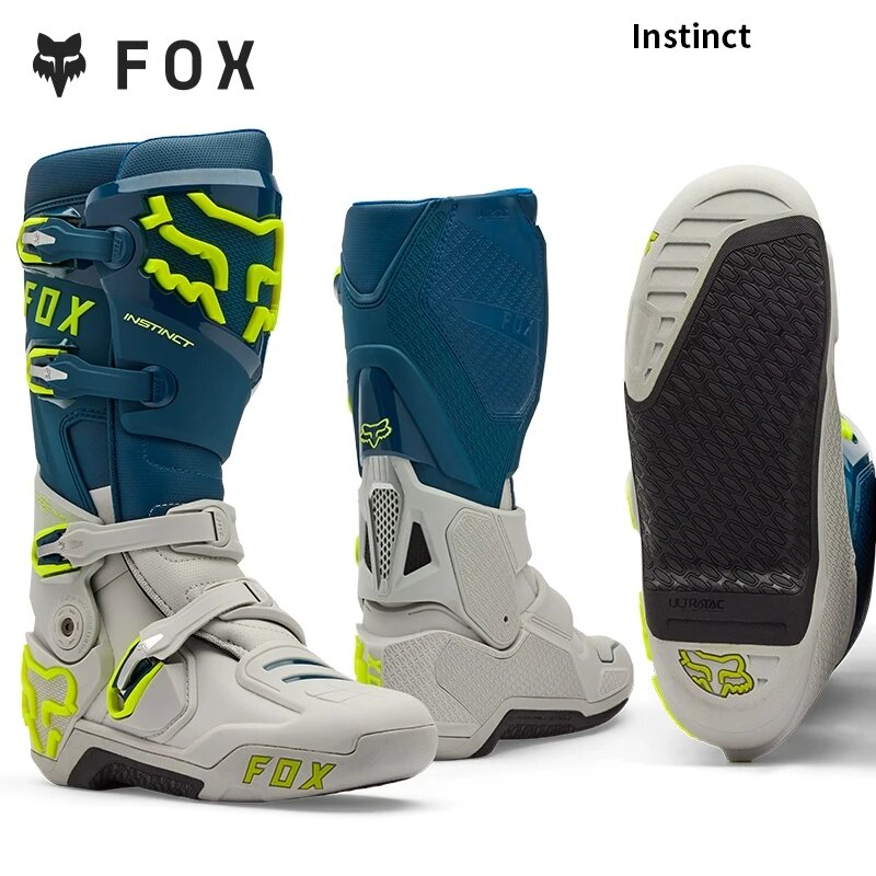 Ботинки для бездорожья FOX RACING 2-го поколения с технологией активной оси для защиты мотокросса и тропической езды 44, Royal Blue Grey