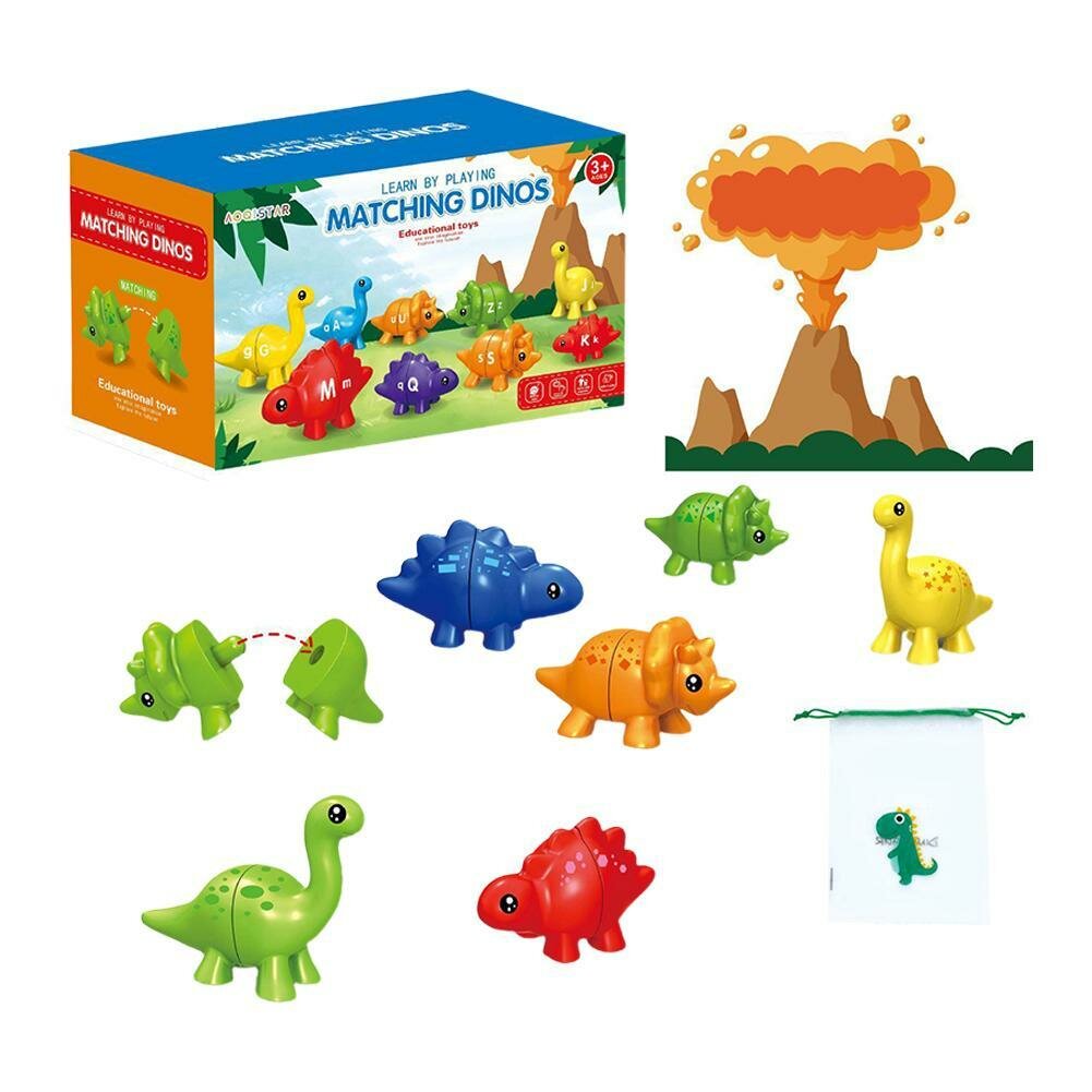 Развивающая игрушка, Сортер для малышей от года, "Динозавры" / Монтессори игрушки, сортер по цветам