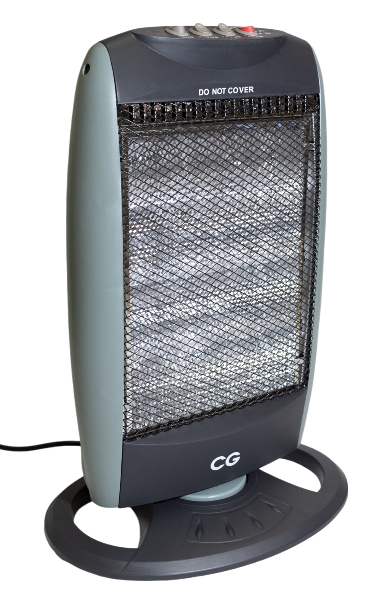 Инфракрасный обогреватель CGHH12F05 400/800/1200W, серый, кварцевый нагревательный элемент, напольный
