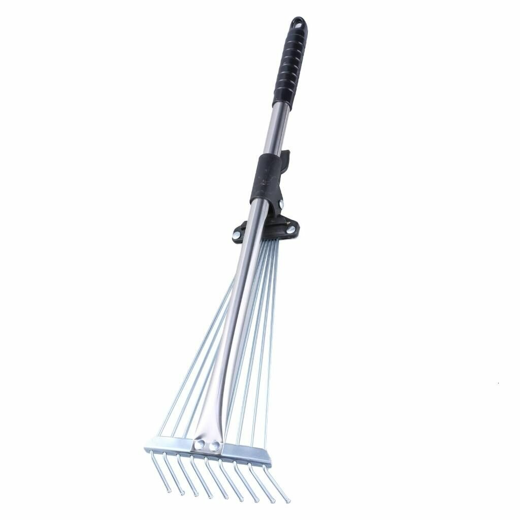 Набор инструментов, Бытовые грабли из стальной проволоки для садовых газонов, грабли для лиственных пород-маленькие с девятью зубьями