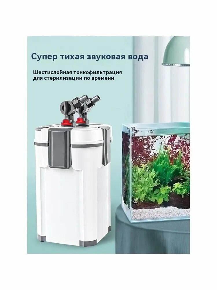Новый внешний бесшумный фильтр sobo AQ-901 мощностью 10 Вт, 800 л/ч, 2 фильтровальные корзины, полный комплект фитингов подходит для аквариумов диаметром до 60 см