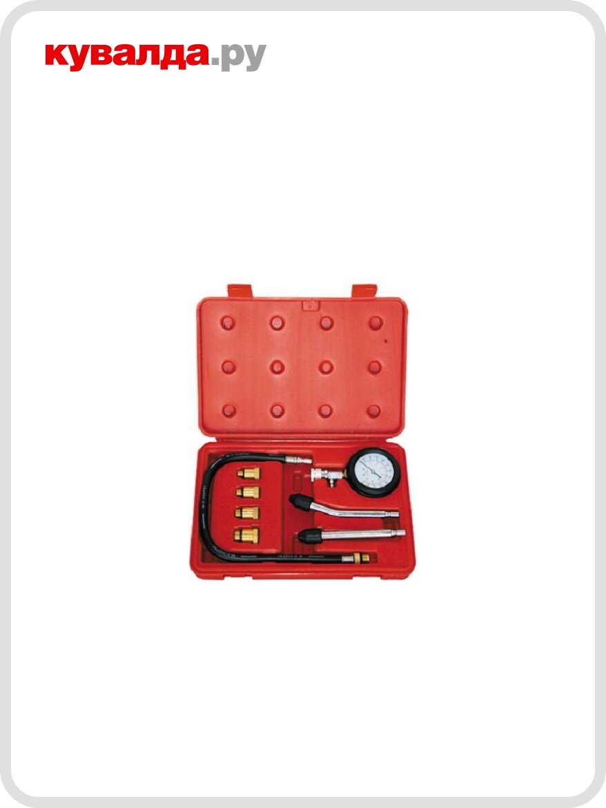 Компрессометр сорокин 21.29 прижимной, универсальный для бензиновых двигателей