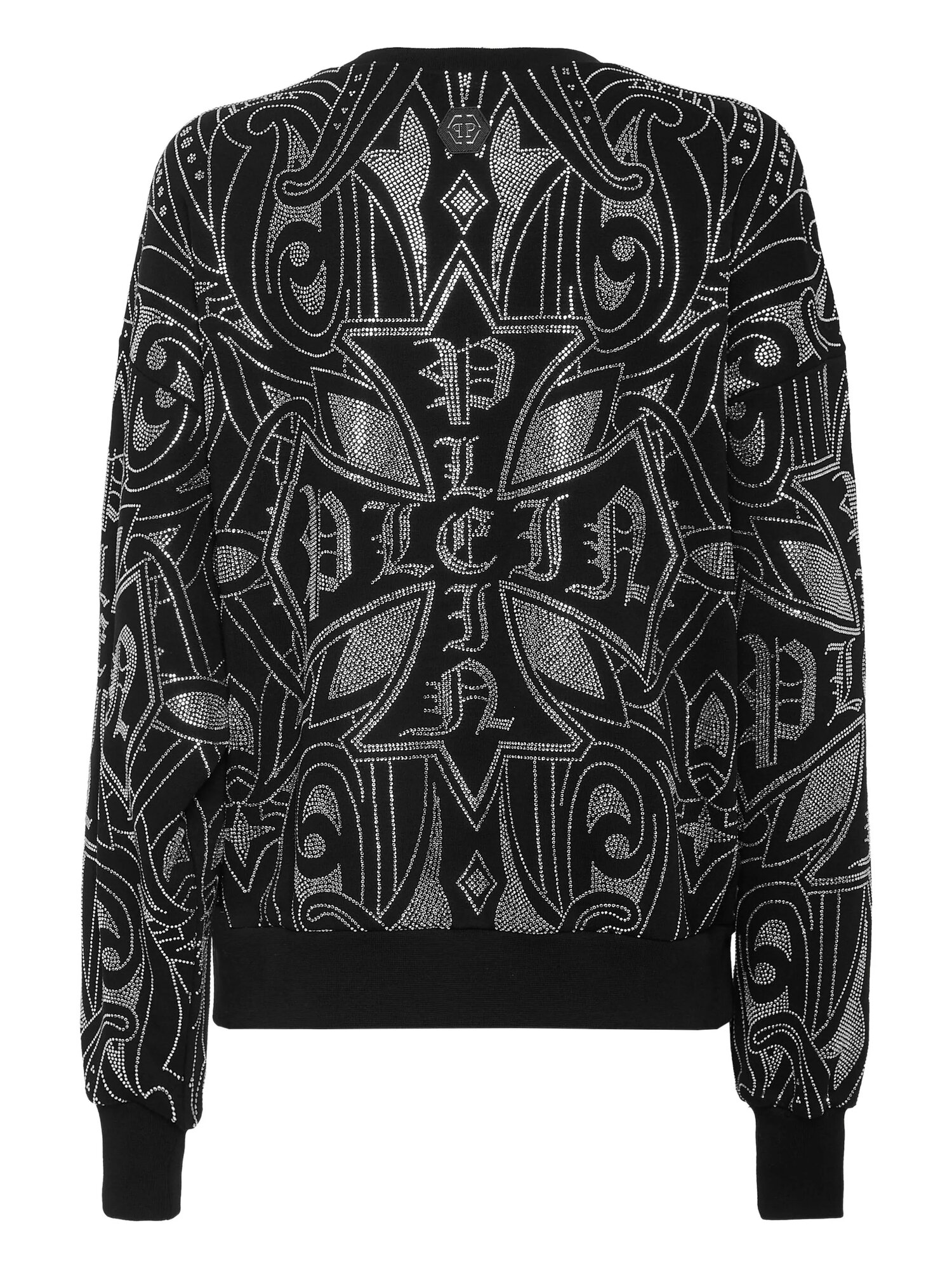 Толстовка PHILIPP PLEIN Strass Gothic, размер L, , black/black — фото 1
