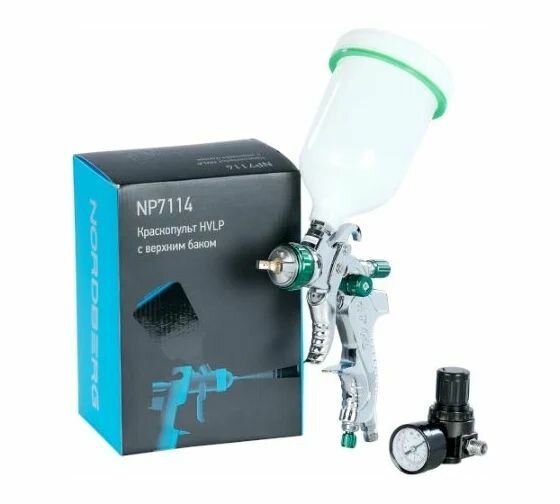 Краскопульт HVLP с верхним баком, сопло 1.4 мм NORDBERG NP7114