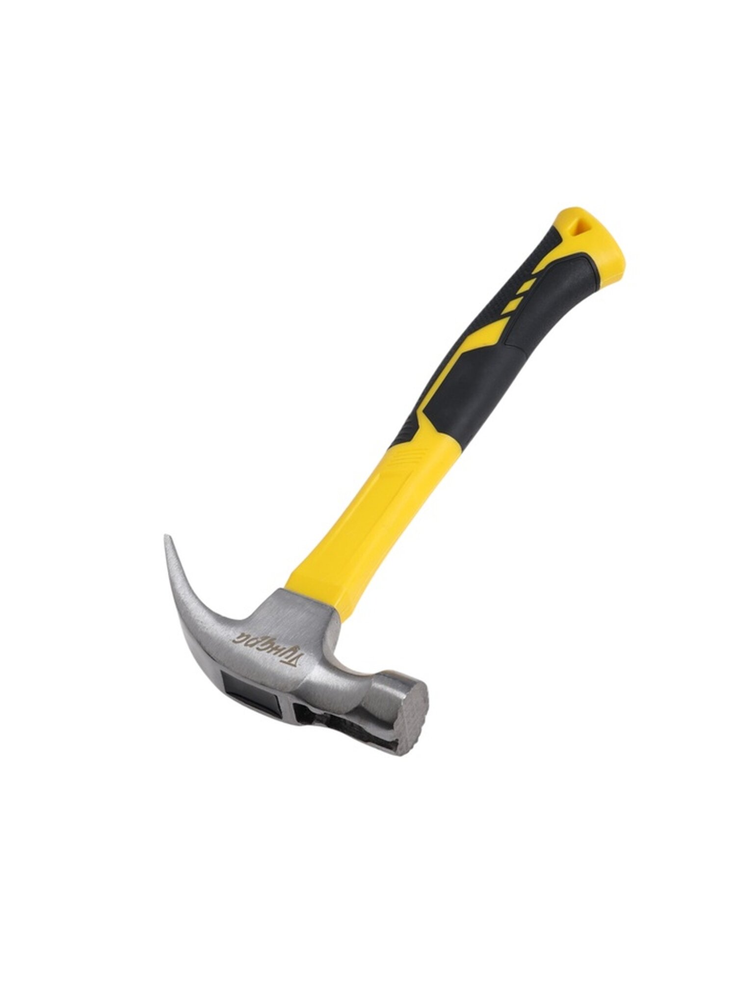 Молоток-гвоздодер тундра, боек с магнитом, фиберглассовая 2К рукоятка, 750 г 882012