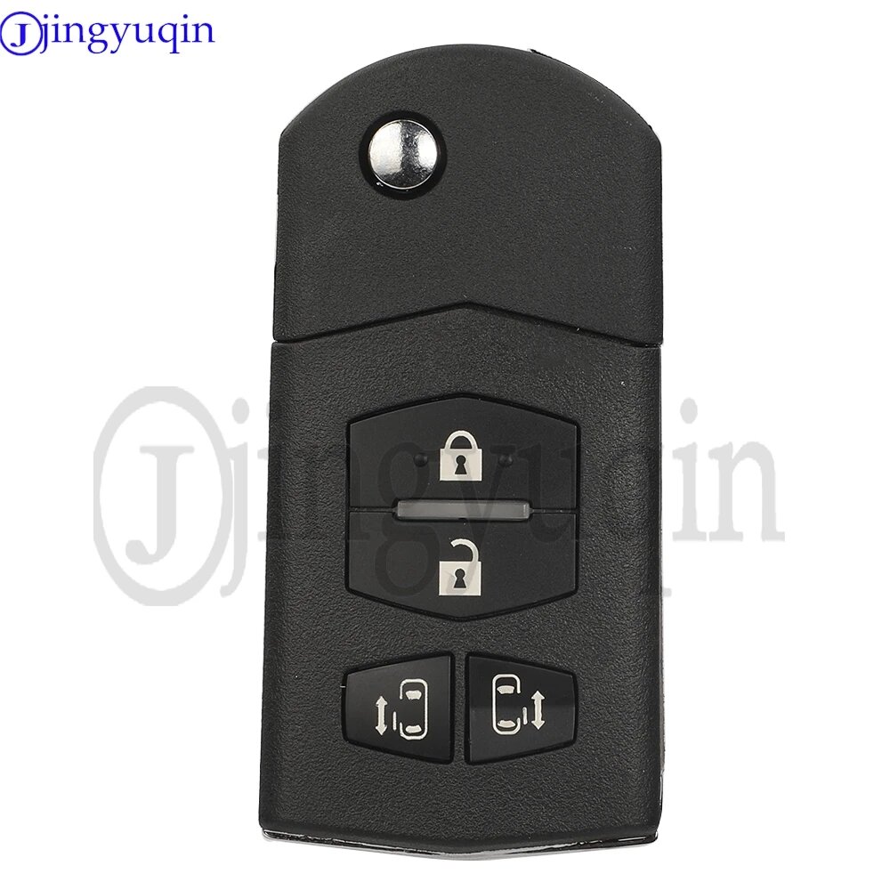 Корпус ключа Mazda 4 кнопки, Jingyuqin, A style