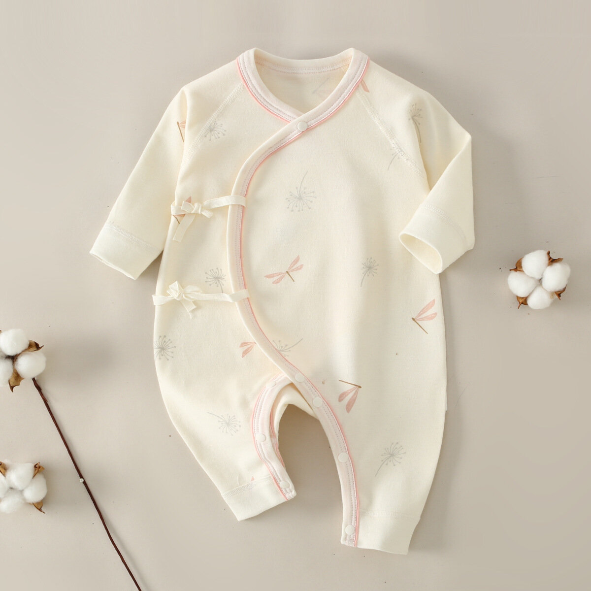 2026 Новейшие осенние зимние детские вещи для новорожденных, комбинезон класса А, чистый хлопок, базовый слой, 0-3-6 месяцев, детский ромпер