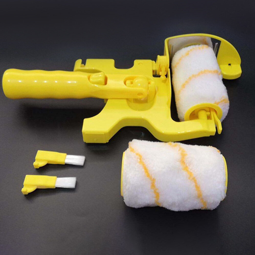 Роликовая кисть для отделки краев и разделения цветов, многофункциональная, из многослойного латекса, для внутренней покраски стен, маленький ролик для отделки краев, инструмент для покраски стен