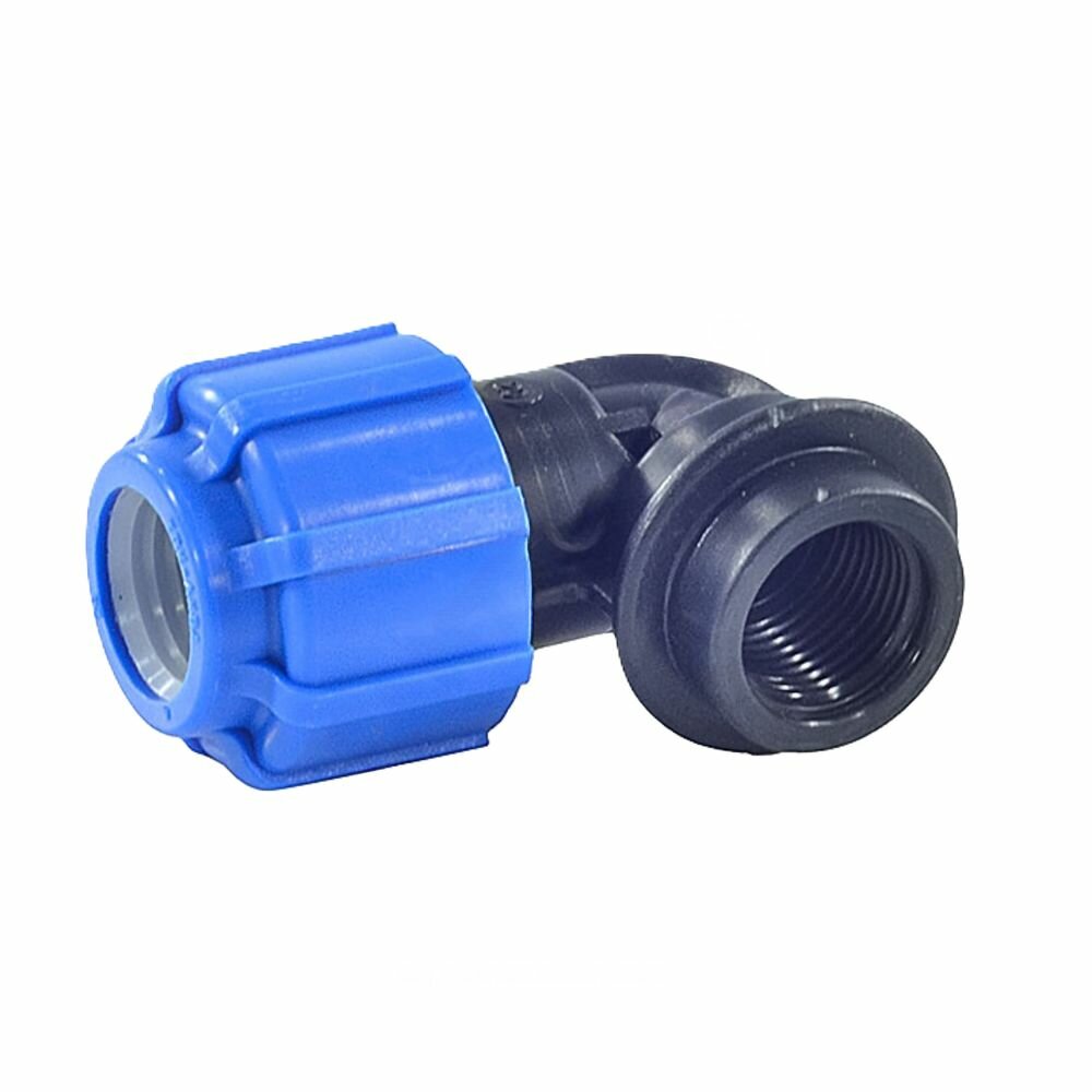 Отвод компрессионный ПЭ Дн 40х1 1/2"х90гр ВР Ру16 тпк-аква 50024112