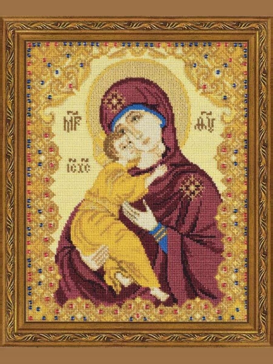 Набор для вышивания крестом Риолис(1300),"Богоматерь Владимирская" ,13*16 см.