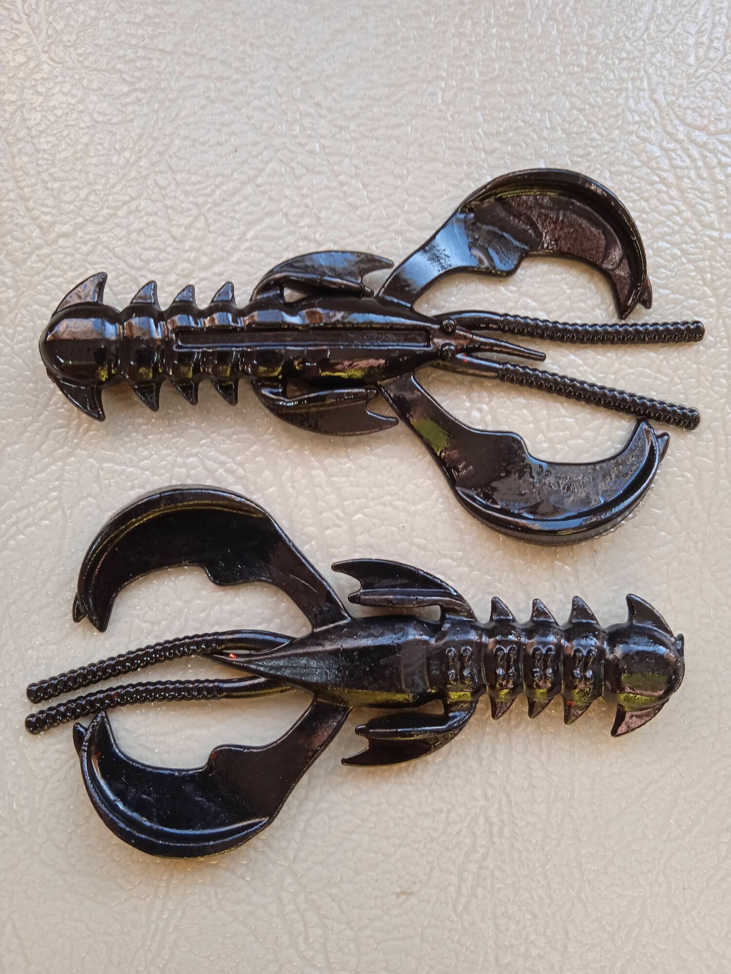 Силиконовая приманка Рак (Yabby) 40 мм, Черный (Black), 10 шт. уп.