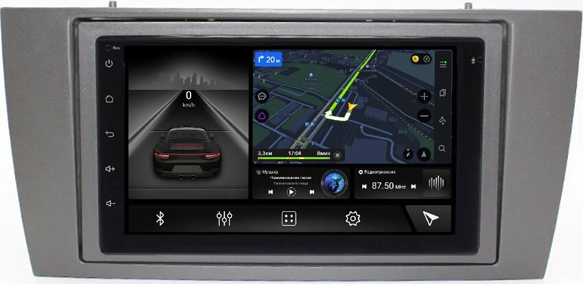 Штатная магнитола Jaguar X-Type, S-Type 1998-2008 (серая) Canbox M-Line 9863-RP-11-689-292 Android 10 (4G-SIM, 2/32, DSP, QLed)