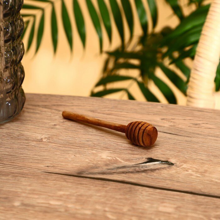 Ложка для мёда, 12 см, тиковое дерево