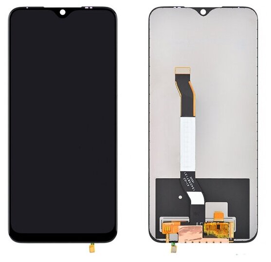 Дисплей (экран) в сборе с тачскрином для Xiaomi Redmi Note 8, Redmi Note 8 2021 черный (Premium LCD) / 1080х2340
