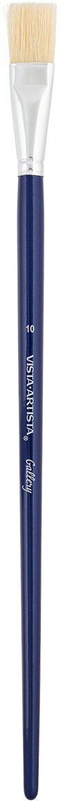 VISTA-ARTISTA Gallery 30012-10 кисть с щетиной, плоская, длинная ручка №10 для рисунков
