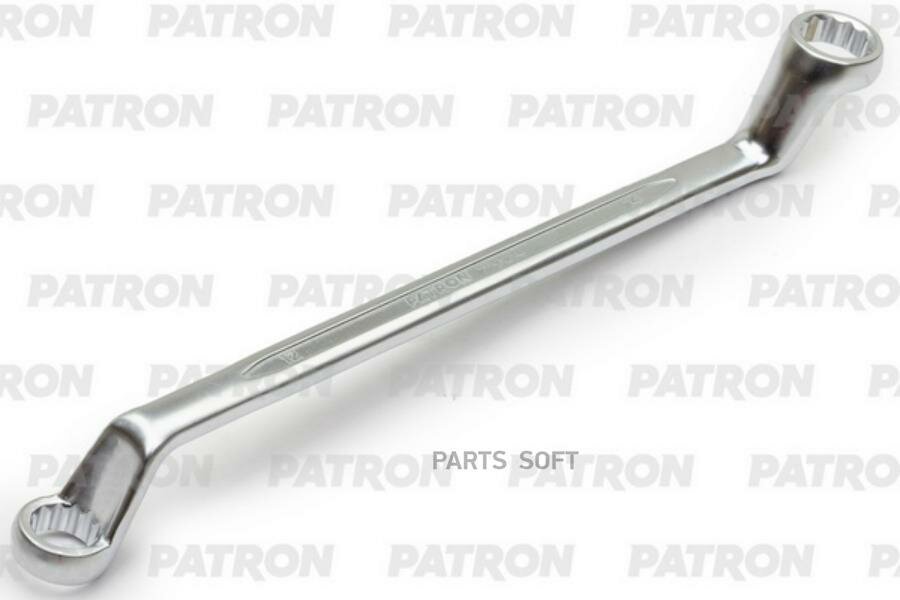 PATRON P-7591214 ключ накидной изогнутый на 75 градусов, 12х14 мм