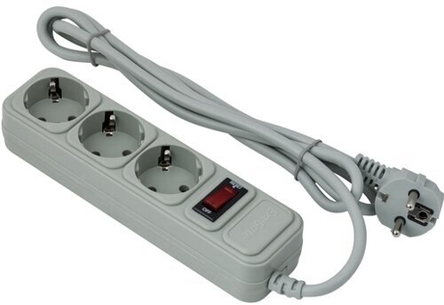 Сетевой фильтр Exegate SP-3-1.8G 3 евро розетки 2.5кВт - 1.8 м серый