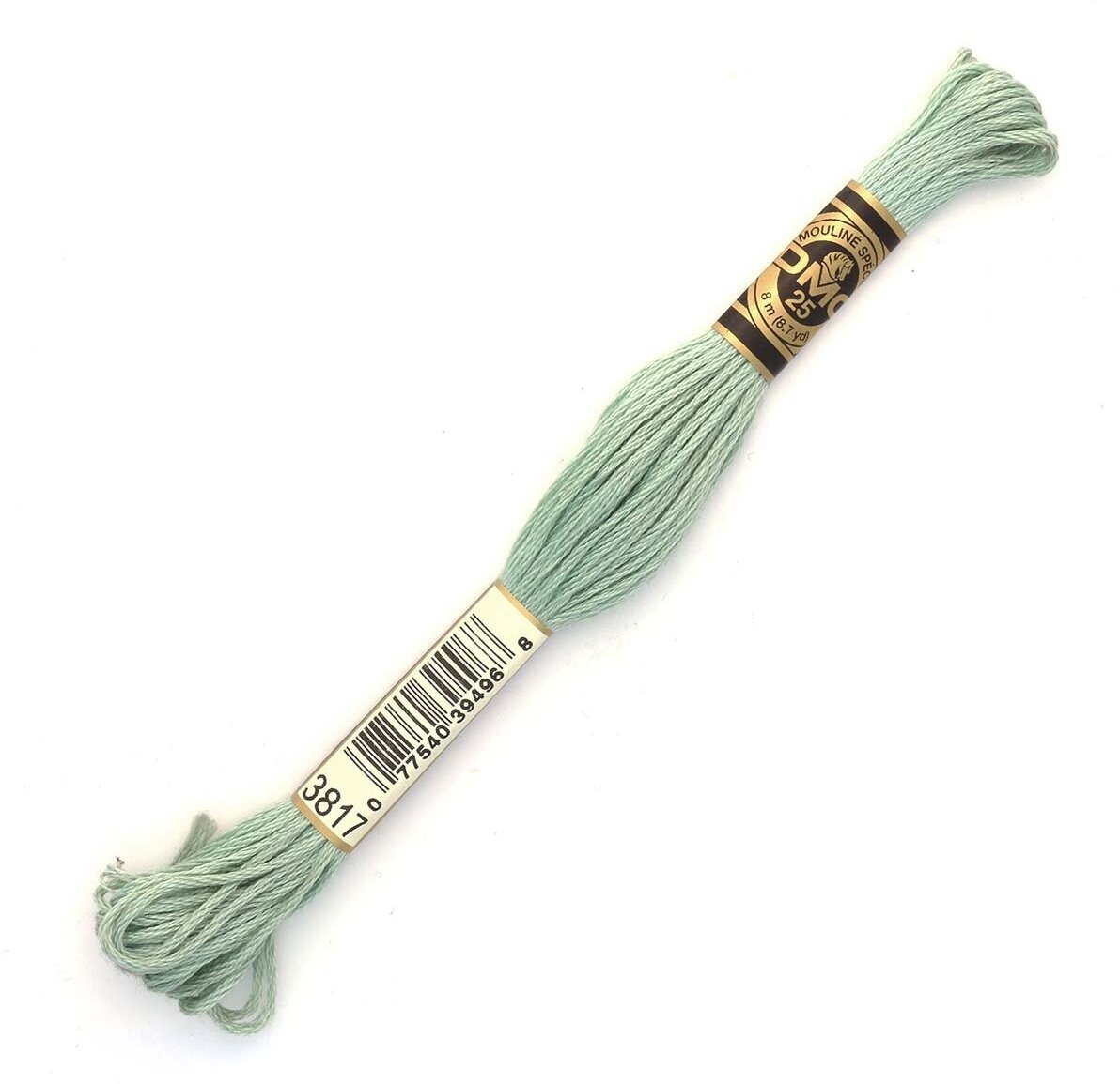 Мулине одноцветный набор DMC 117, мерсеризованный хлопок, 8 м (3817), 12 шт