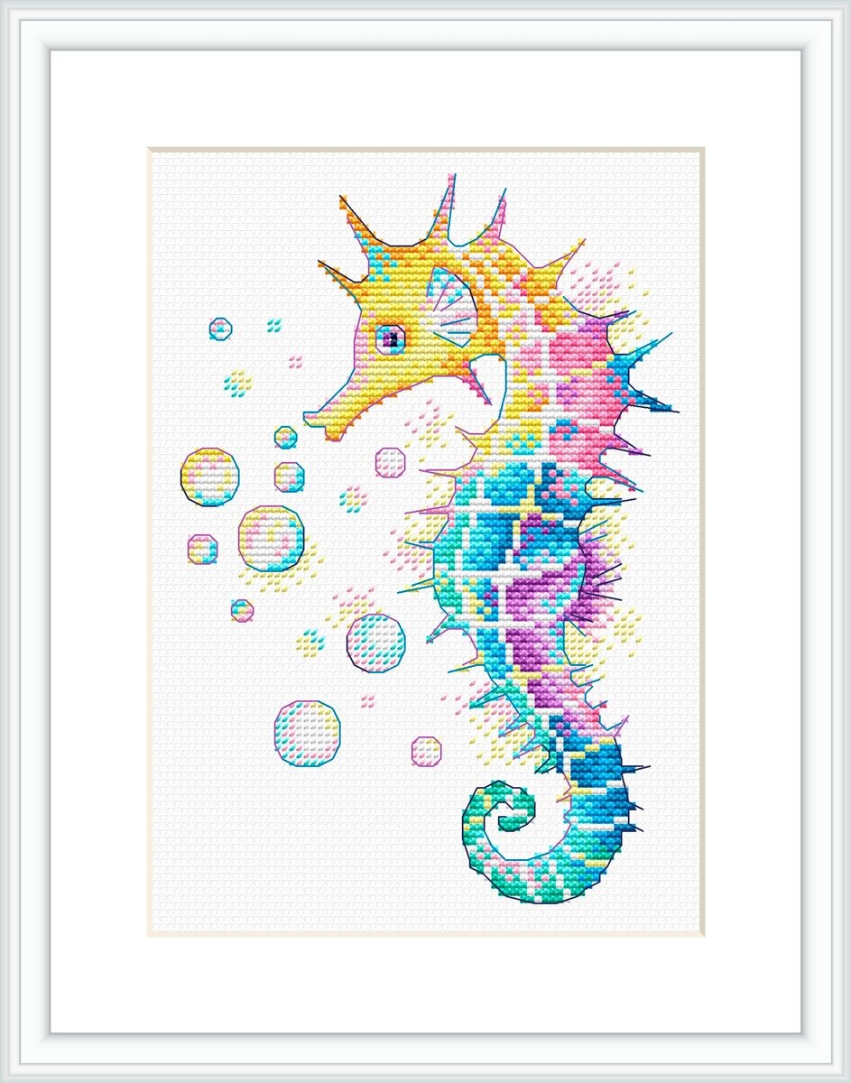 М. П. Студия Набор для вышивания Радужный конек В-549-IK42 Вышивка на одежде 19×13 см
