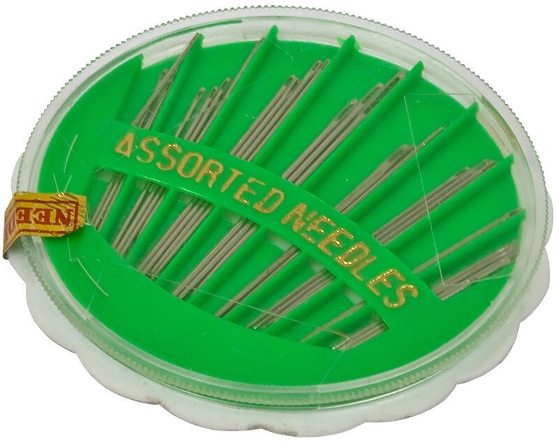 Gamma HN-01 ручные швейные иглы крупного размера в круглой пластиковой упаковке 30 шт