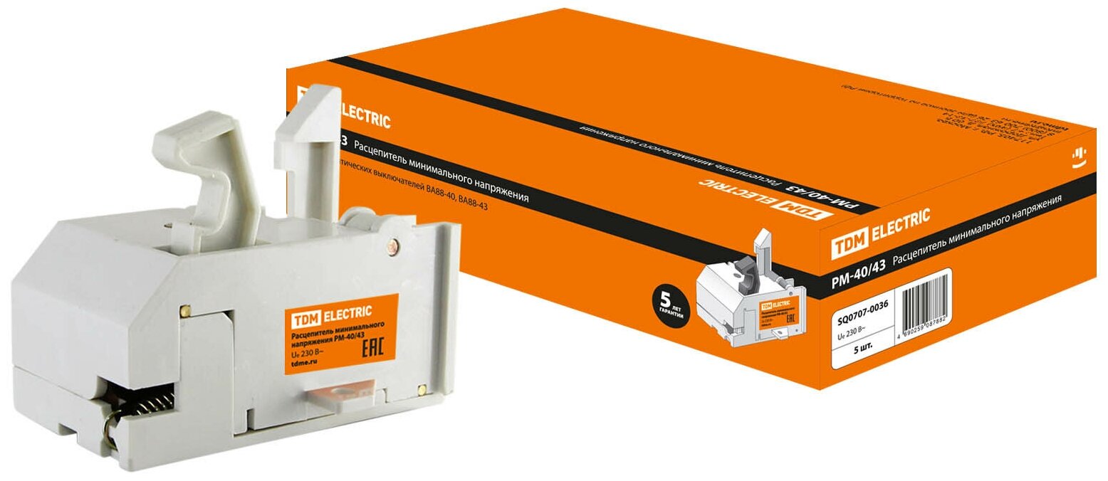 Расцепитель минимального напряжения РМ-800/1600 (РМ-40/43) TDM