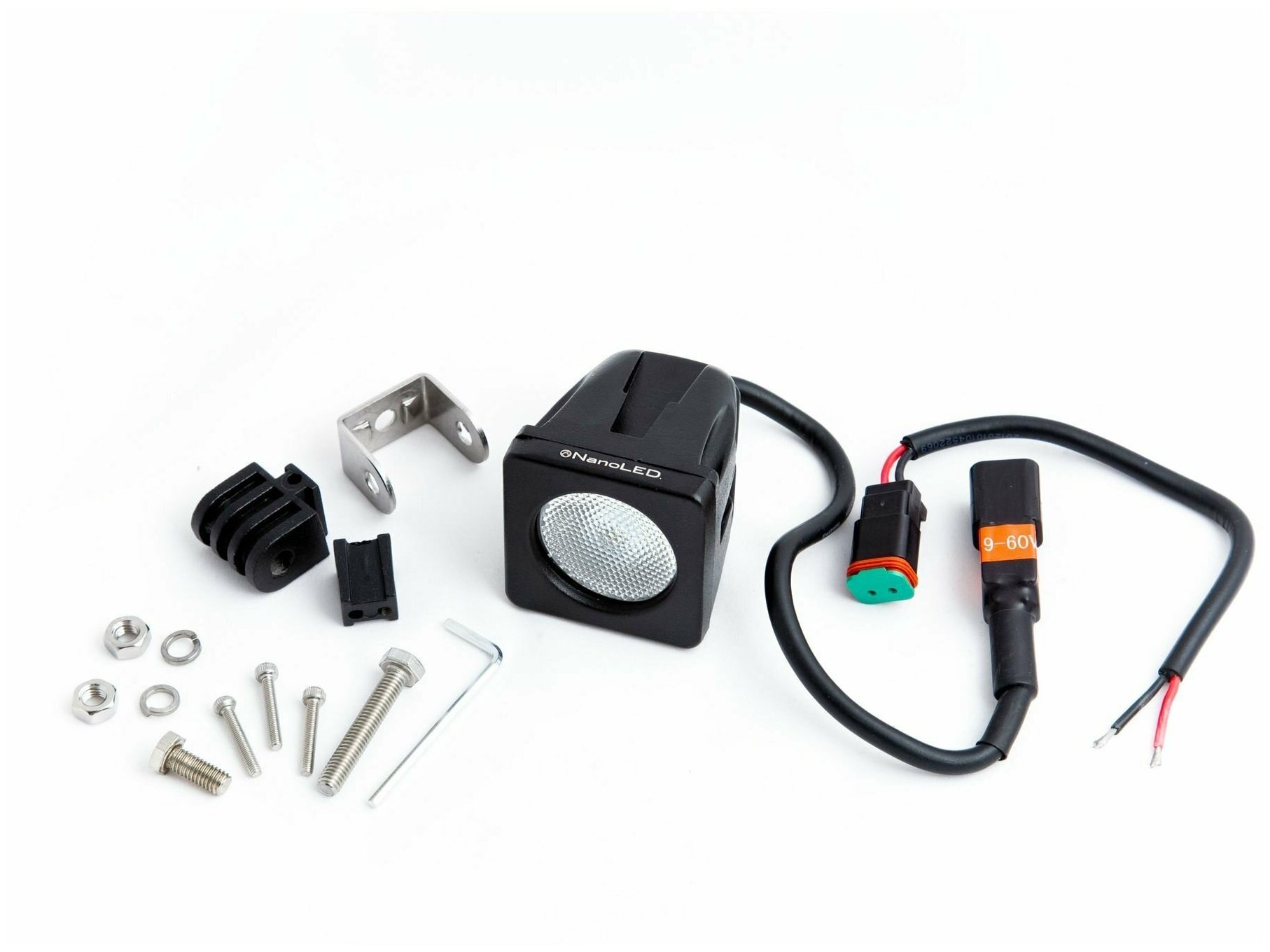 Фара светодиодная NANOLED 10W, 1 LED CREE X-ML, широкий луч, 50*50*90мм