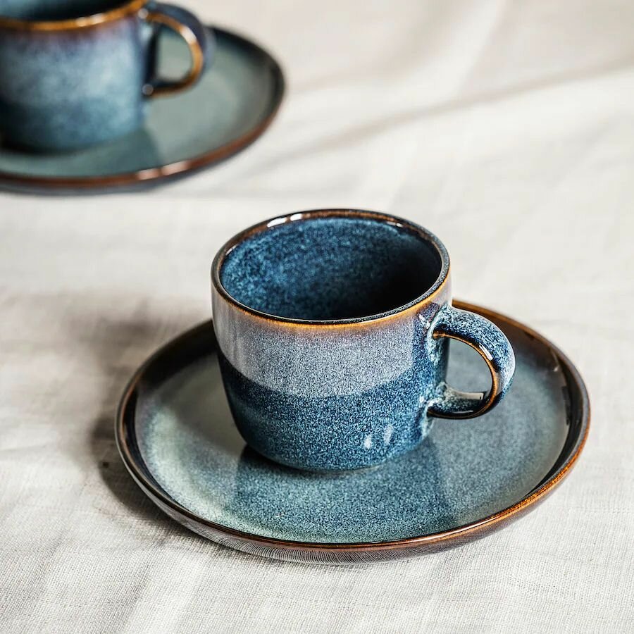 Кружка GLADELIG IKEA синий, 370 мл, 1 шт