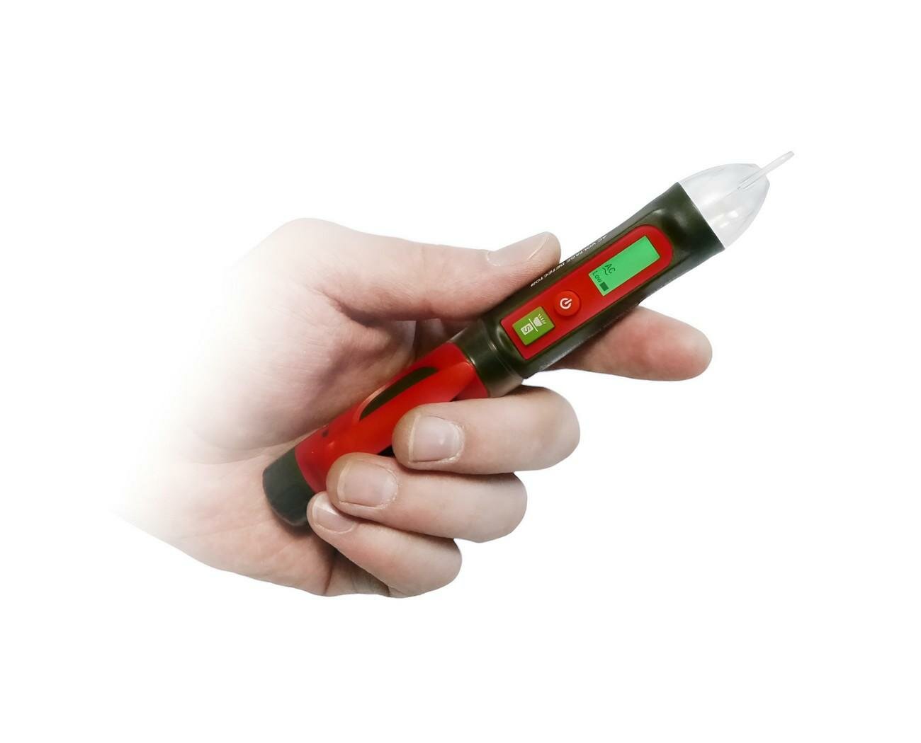 Бесконтактный тестер напряжения со световой и звуковой индикацией WT3010-HT (black) (Q21040WT3). Переключатель высокой и низкой чувствительности