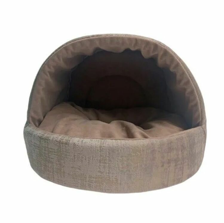 HOMEPET Домик эстрада для домашних животных Indigo mocco №1, Коричнево-Золотистый, 38 см х 35 см х 27 см