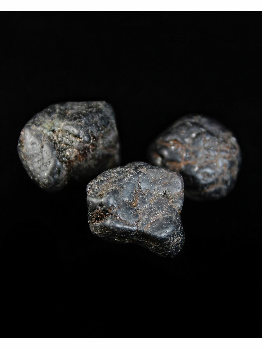 Гранат - 1,5-2 см, натуральный камень, 3 шт - оберег