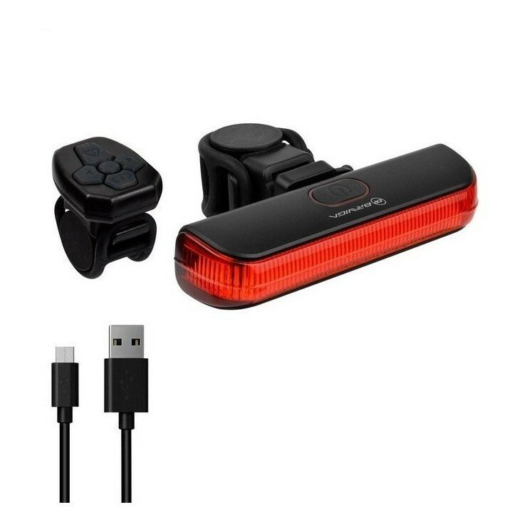 Велофонарь задний Briviga EBL-3334 с указателем поворотов USB 20 c д/у.